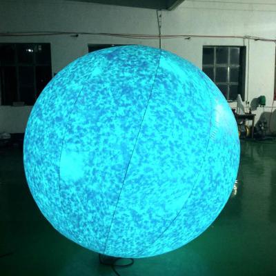 China Custom Logo Large Advertising Inflatable Model Led Light Inflatable Moon Balloon for Decoration for sale