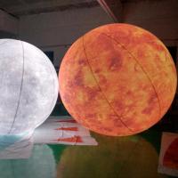 China Custom Logo Large Advertising Inflatable Model Led Light Inflatable Moon Balloon for Decoration for sale