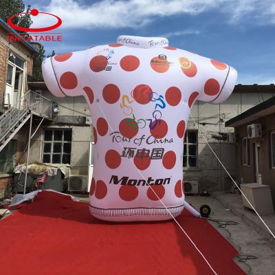 China custom size color inflatable T-shirt for advertising  Hot sale inflatable jerseys for sale