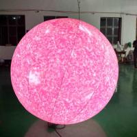 China Outdoor Party Decorative LED Light Giant Helium PVC Inflatable Balloon with Logo Printing for sale