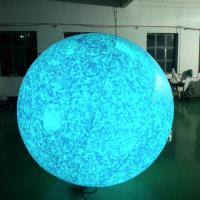 China Outdoor Party Decorative LED Light Giant Helium PVC Inflatable Balloon with Logo Printing for sale