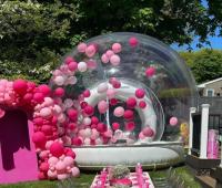 China New Style Inflatable Balloon Bubble Tent KidsJumping House Bubble Dome with Balloon Flying for sale