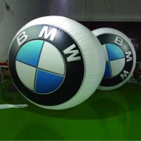 China Hot selling Giant PVC inflatable helium balloon PVC white with logo and led light for sale