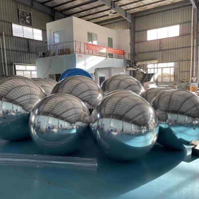 China Dazzling Display Element Opulent Reflective Balloon Inflatable PVC Mirror Ball for Celebrations for sale