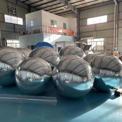 China Exclusive Event Memorable Settings Attraction Deluxe Shiny Balloon Inflatable Mirror Ball for sale