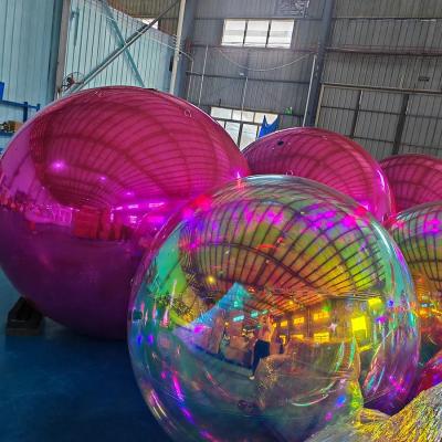 China Reflective Decor Trendsetter Lustrous Balloon Inflatable Mirror Ball for Stylish Venues for sale