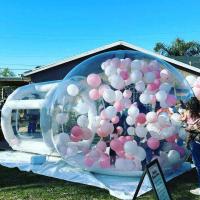 China CE approved blower air pump transparent PVC material kids play bubble balloon house for sale