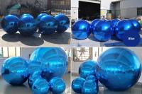 China Outdoor Affordable Big Shiny Balls Inflatable Silver Smooth Shiny Ballse Balls for Event for sale