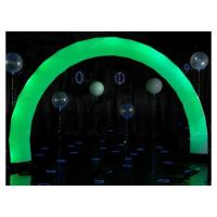 China inflatable outdoor white color arch with RGB led lights for event advertising inflatable lighting rainbow led arches for sale