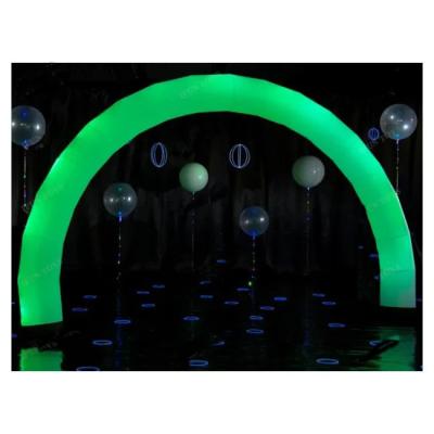 China inflatable outdoor white color arch with RGB led lights for event advertising inflatable lighting rainbow led arches for sale