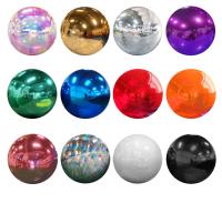 China Mirror Ball Exclusive Event Memorable Settings Attraction Big Shiny Balls Inflatable Silver Deluxe Shiny Balloon Inflatable for sale