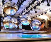 China Cheap Giant Shinny Ball PVC Inflatable Reflective Ball /Inflatable Sphere Mirror Balloon/Inflatable Christmas Mirror Sphere for sale