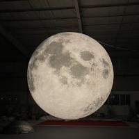 China 2 m Giant LED Lighting Moon Balloon Inflatable Globe Planet Solar System Balloon for Decorations for sale