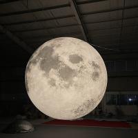 China 2 m Giant LED Lighting Moon Balloon Inflatable Globe Planet Solar System Balloon for Decorations for sale