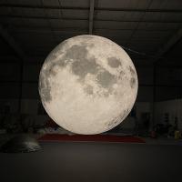 China 2 m Giant LED Lighting Moon Balloon Inflatable Globe Planet Solar System Balloon for Decorations for sale
