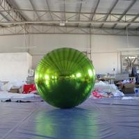 China Custom PVC Christmas Large Mirror Ball Colors Outdoor Decorative Inflatable Reflective Balloons for sale