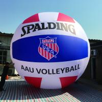 China Giant PVC inflatable helium balloon Hot selling  PVC white with logo and led light Balloon for sale