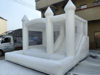 China Toddler jump house jumping combo wedding decoration bouncer white inflatable slide bouncy castle for sale