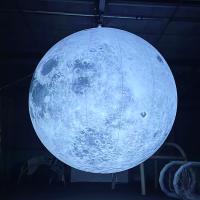 China Customized Giant Inflatable Moon Planet Ball Advertising Helium Inflatable Moon Balloon with LED for sale