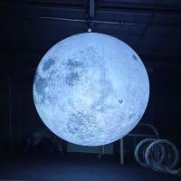 China Customized Giant Inflatable Moon Planet Ball Advertising Helium Inflatable Moon Balloon with LED for sale