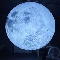 China Customized Giant Inflatable Moon Planet Ball Advertising Helium Inflatable Moon Balloon with LED for sale