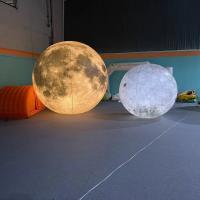China Outdoor LED Light Giant Advertising Decoration Inflatable Model Large Inflatable Moon Balloon for sale