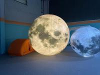 China Customized Logo and size Large Advertising Inflatable Model Led Light Inflatable Moon Balloon for Decoration, wedding,event. for sale