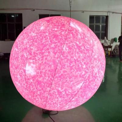 China Decoration Giant Advertising Inflatable Moon Model Large Inflatable Moon Balloon with Led Light for sale