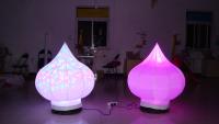 China Hot Sell Color Changing LED giant Helium Balloon, Lighting inflatable balloon for advertising for sale