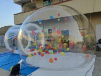 China Outdoor Transparent bubble house with balloons Wedding Party  bouncy bubble house for sale