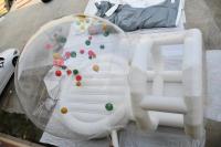 China Outdoor Transparent bubble house with balloons Wedding Party  bouncy bubble house for sale