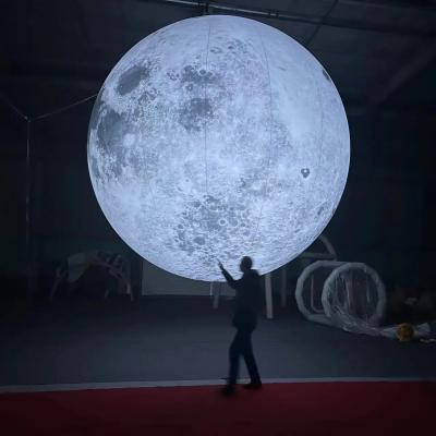 China Decoration Used Giant Advertising Inflatable Moon Model With Led Light Large Inflatable Moon Balloon custom balloons for sale