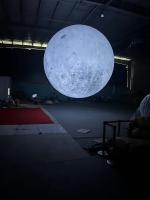 China Decoration Used Giant Advertising Inflatable Moon Model With Led Light Large Inflatable Moon Balloon custom balloons for sale