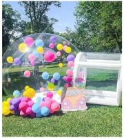 China factory wholesale price bubble house with balloons Wedding Party  bouncy double bubble house for sale