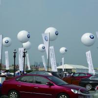 China Giant outdoor advertising inflatable helium missile balloon helium number balloons for Decoration for sale