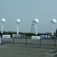 China Giant outdoor advertising inflatable helium missile balloon helium number balloons for Decoration for sale