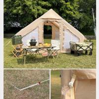 China Popular Glamping Canvas Inflatable Outdoor Camping Customized Luxury Polyester Air Family Tent for camping for sale