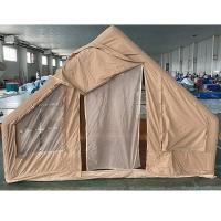 China Popular Glamping Canvas Inflatable Outdoor Camping Customized Luxury Polyester Air Family Tent for camping for sale