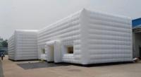 China LED Light Inflatable Advertising Balloons Inflatable Air Cube Tent For Rental for sale