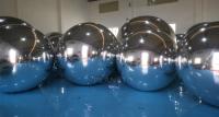 China Party Inflatable Advertising Balloons Round Inflatable Mirror Balloon Silver for sale