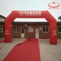China Colorful advertising inflatable full printing color arch inflatable entrance arch for event 6*3m size for sale