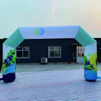 China Huge outdoor advertising inflatable arch for event inflatable bevel arch for sale