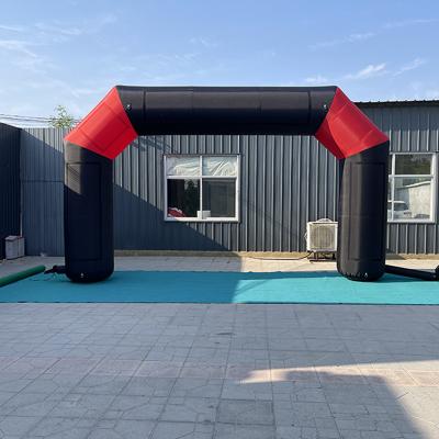 China New Design outdoor round advertising inflatable arch with verlcro logo printing for sport event brand promotion for sale