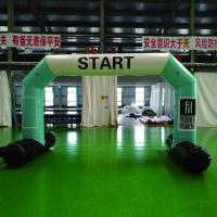 China New Design outdoor round advertising inflatable arch with verlcro logo printing for sport event brand promotion for sale