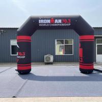 China custom outdoor inflatable entrance start finish line arch for advertising event arch with led for sale