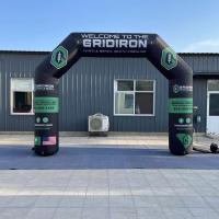 China custom outdoor inflatable entrance start finish line arch for advertising event arch with led for sale