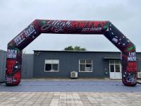 China custom outdoor inflatable entrance start finish line arch for advertising event arch with led for sale