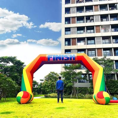 China Factory Wholesale Customized Logo Brand Five Sides Inflatable Arch Cheap Rainbow Inflatable Arch for Events for sale