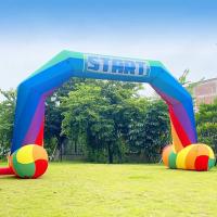 China Factory Wholesale Customized Logo Brand Five Sides Inflatable Arch Cheap Rainbow Inflatable Arch for Events for sale
