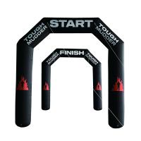 China best giant rainbow sport entrance inflatable advertising arches with balloon starting gate for halloween decoration for sale